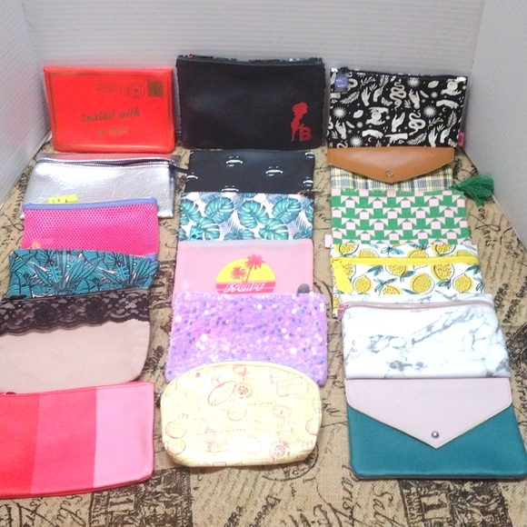 ipsy | Bags | Ipsy Assorted Cosmetic Makeup Bag Lot Of 8 | Poshmark